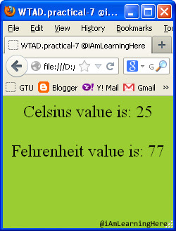 7. Write a JavaScript to convert Celsius to Fahrenheit. | IamLearningHere