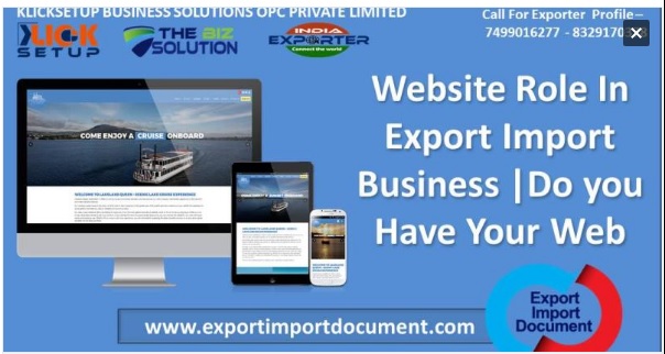 Importance Of Website in Export Import Business | Export Import Document