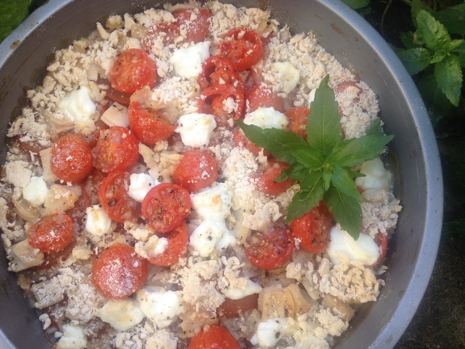 Cuisine Ma-Ligne!: Crumble WW Tomates et chèvre (11SP ou 8PP)