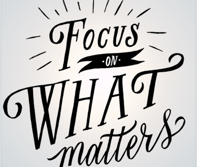 A Principal's Reflections: What Matters Most