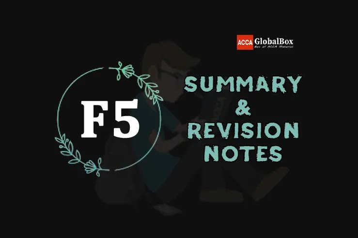 F5 (PM) | Summary + Revision Notes | Performance Management | ACCA