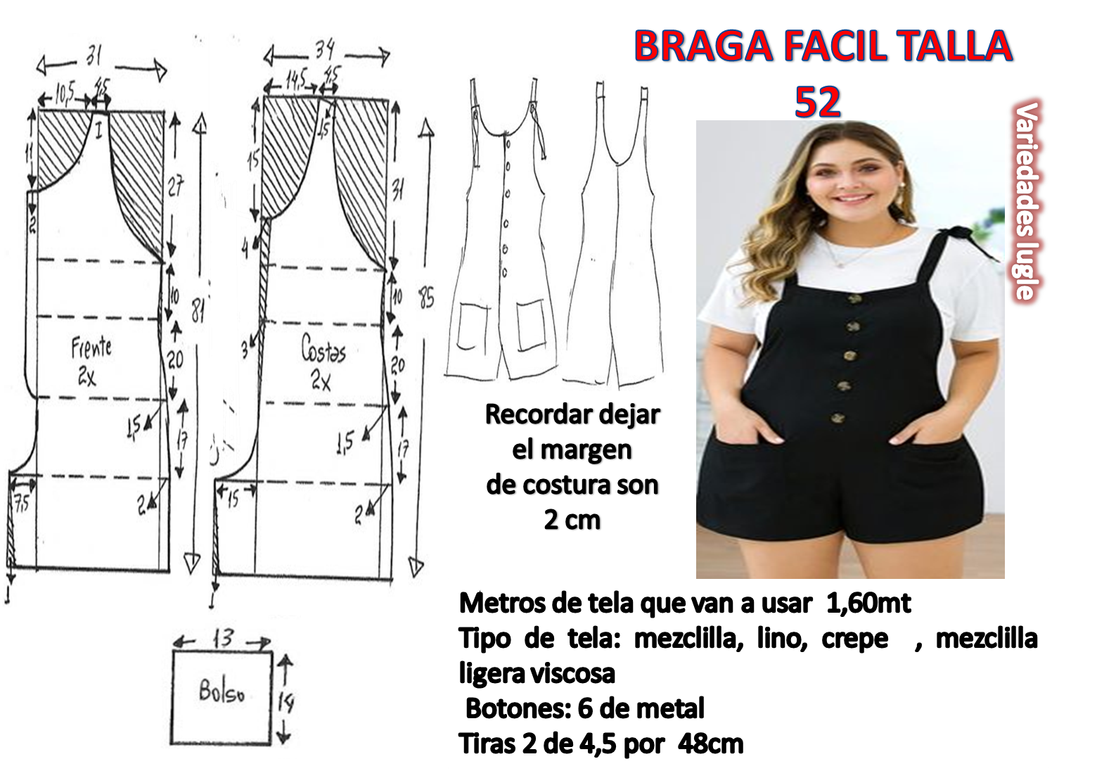 PATRONES GRATIS TALLAS GRANDES