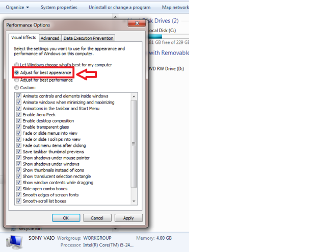 Welcome My Blog: Cara Setting Best Appearance dan Best Performance