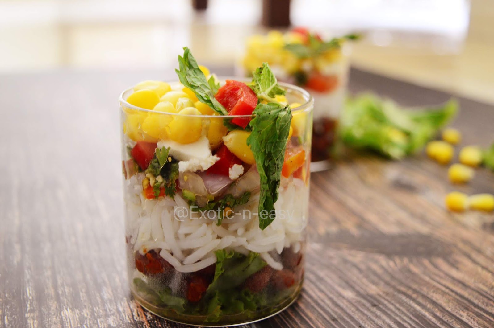 exotic-n-easy cooking: Mexican Rice Bean Salad