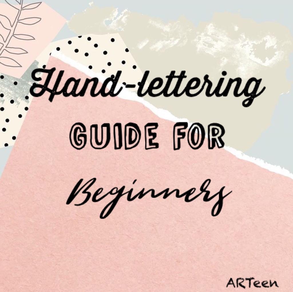 Hand lettering guide for beginners