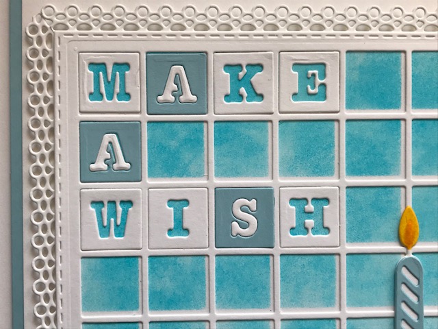 Inky Finger Zone: Simple Alphabet Grid Card