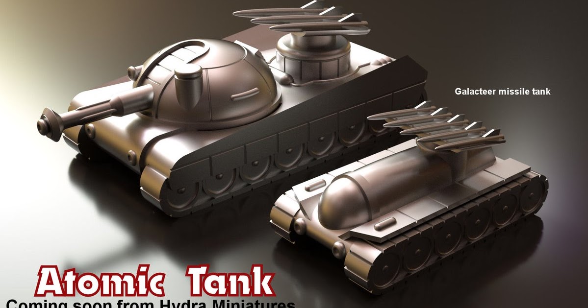 Wargame News and Terrain: Hydra Miniatures: Upcoming Atomic Tank - 10mm ...