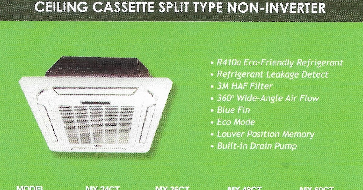 MaximaxSystems.com: MATRIX SPLIT CEILING CASSETTE AIR CONS - BASIC
