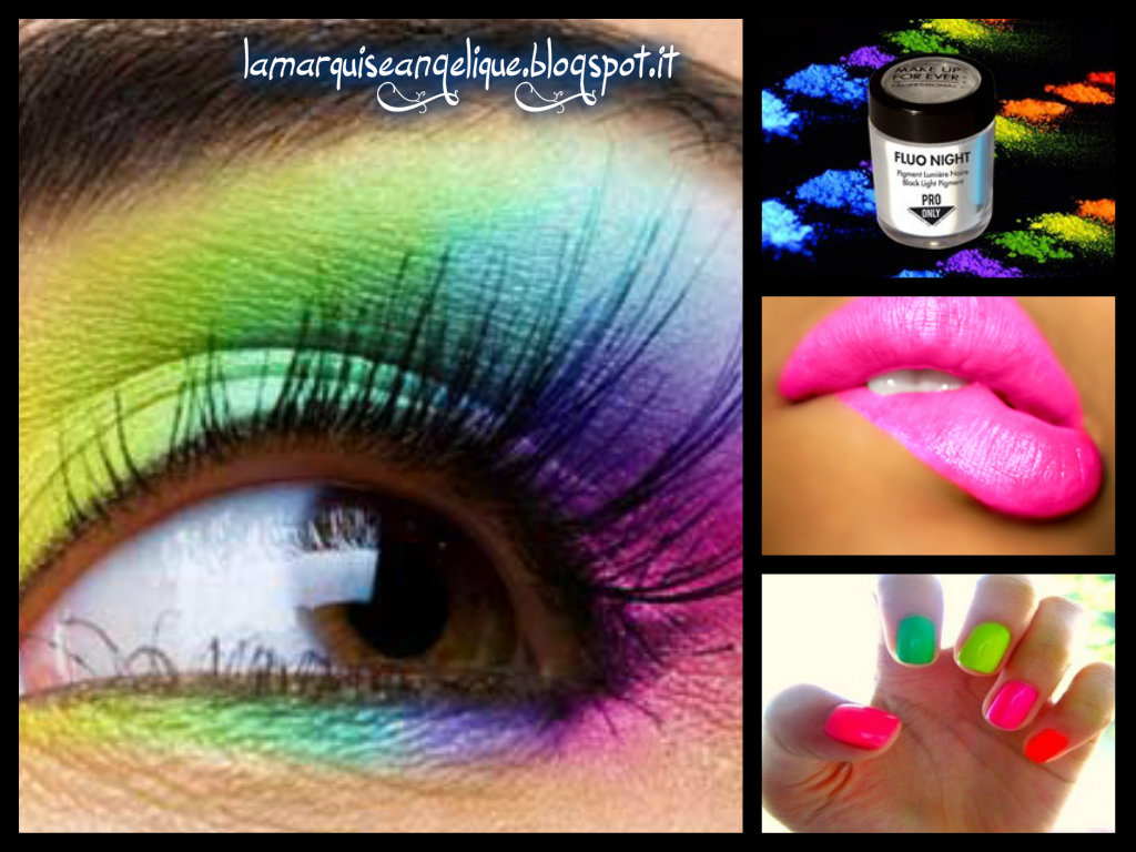 La marquise Angelique: "Fluo-Neon color trend" Fluo bags, Fluo make up ...