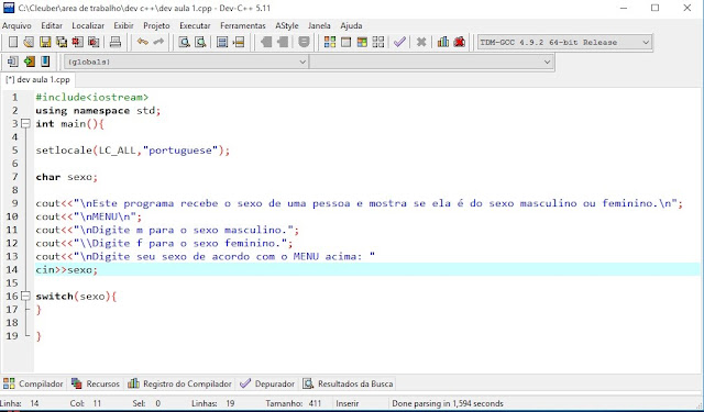 Universe Tutorial | Tutoriais, Downloads e Curiosidades: DEV-C++ #5 ...