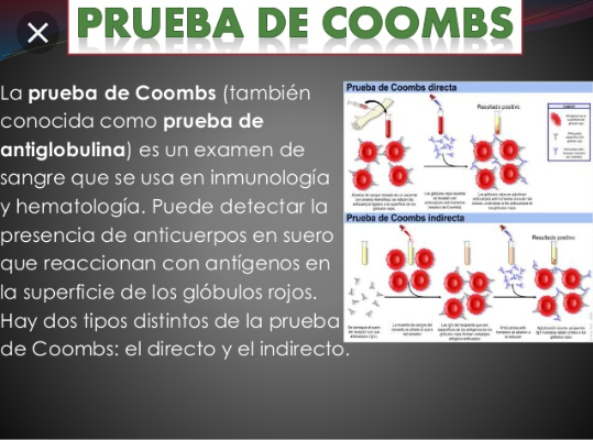 Ciencias de la Salud: PRUEBA DE COOMBS