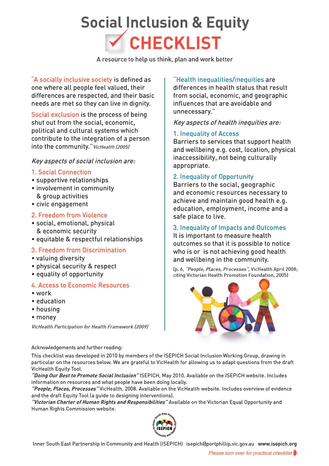 fairgreenplanet: The ISEPICH Social Inclusion and Equity Checklist