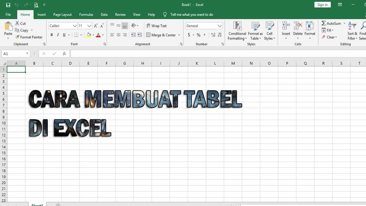 Cara Menggunakan Microsoft Excel Di Laptop