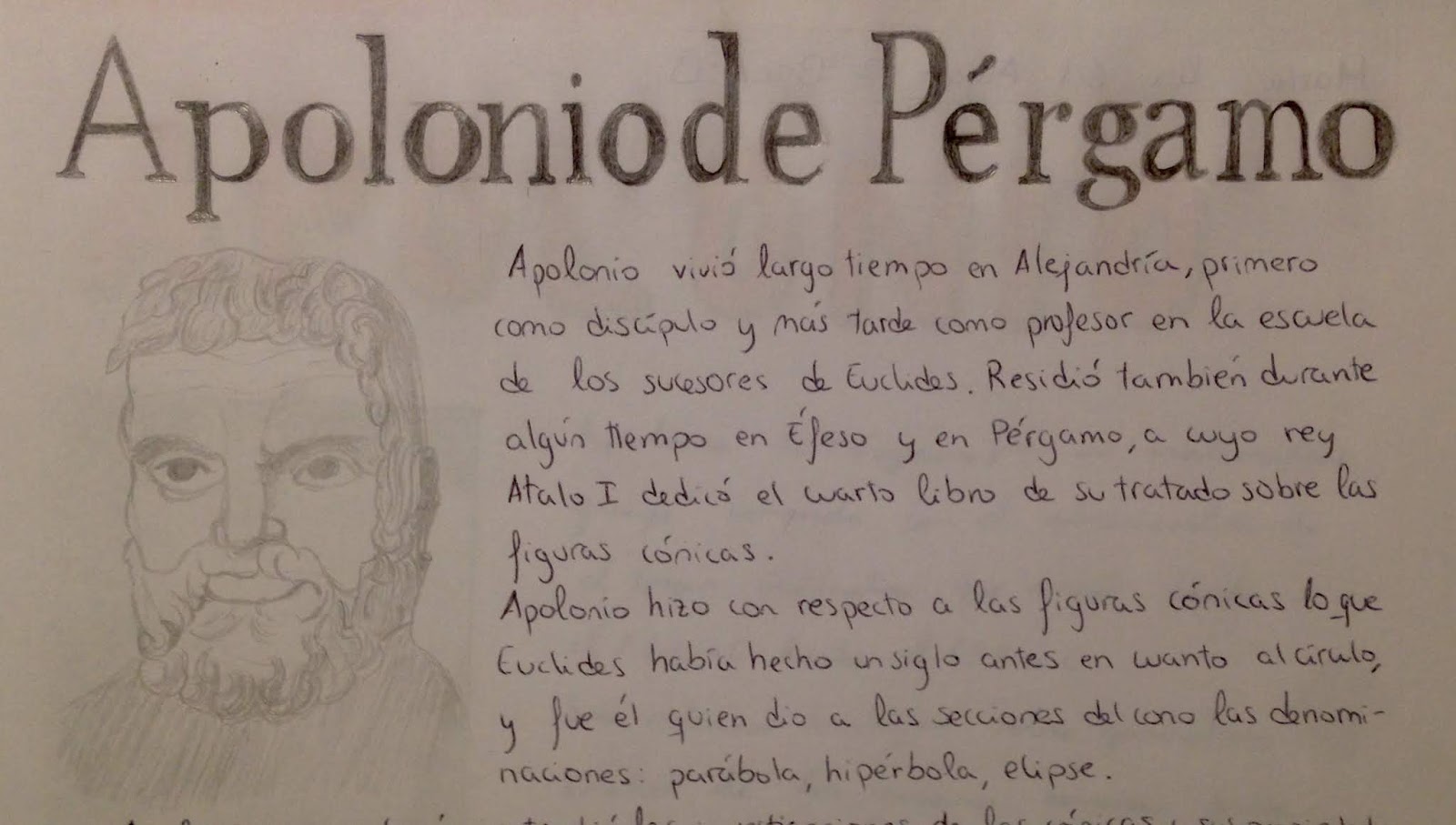 PLÁSTICA EN EL VALLE: APOLONIO, en el aula