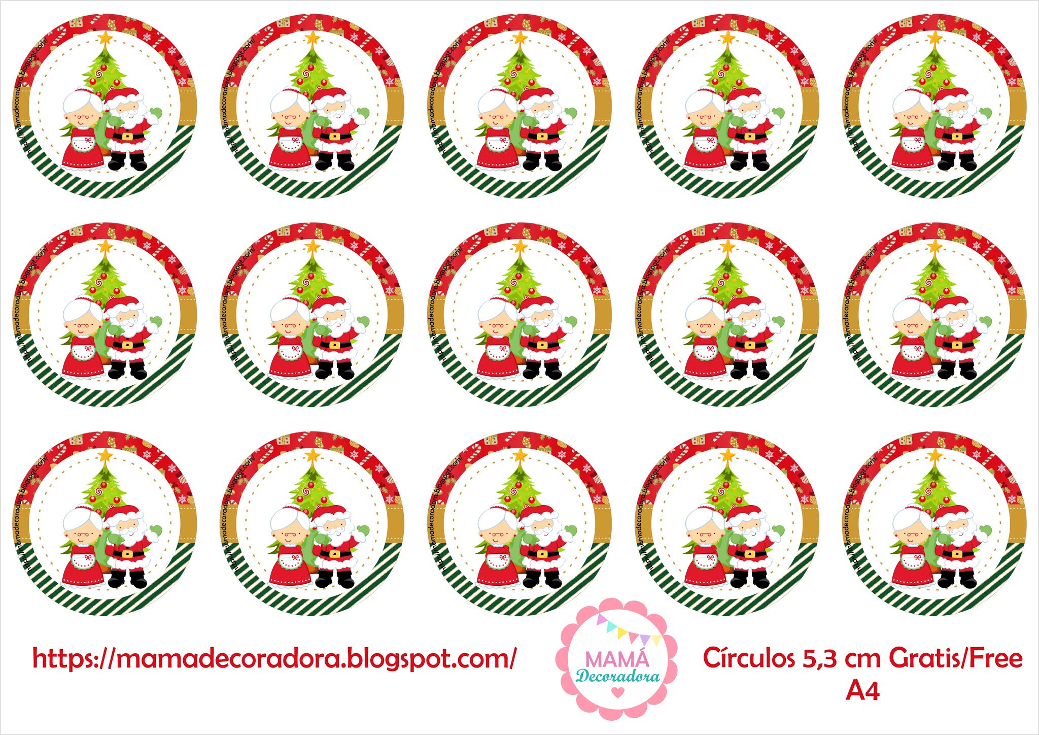 Mamá Decoradora: Kit imprimible de Navidad