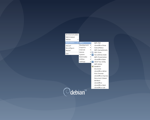 Meu Mundo Tux: Turbinando o Openbox nativo do Debian 10 LXDE