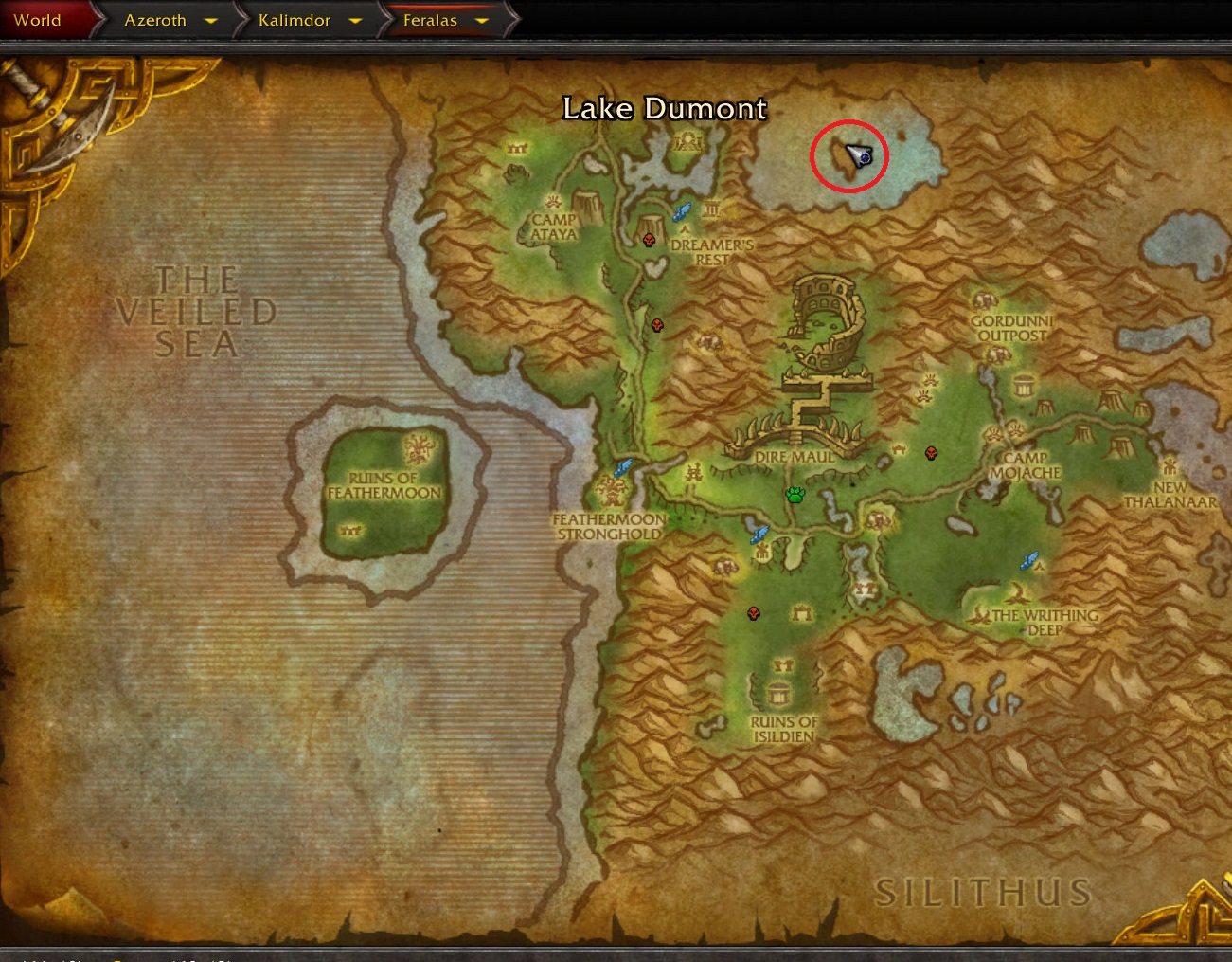 WoW Hidden Places and Secrets: The little island in Feralas