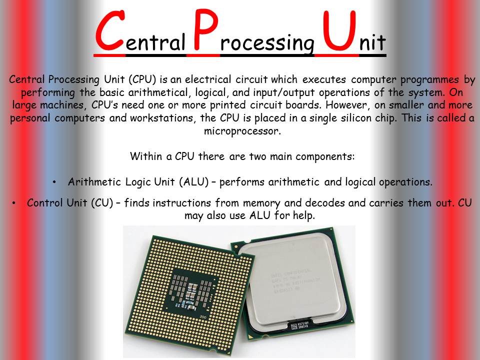 Unit 2 - Computer Systems: Internal and External Devices
