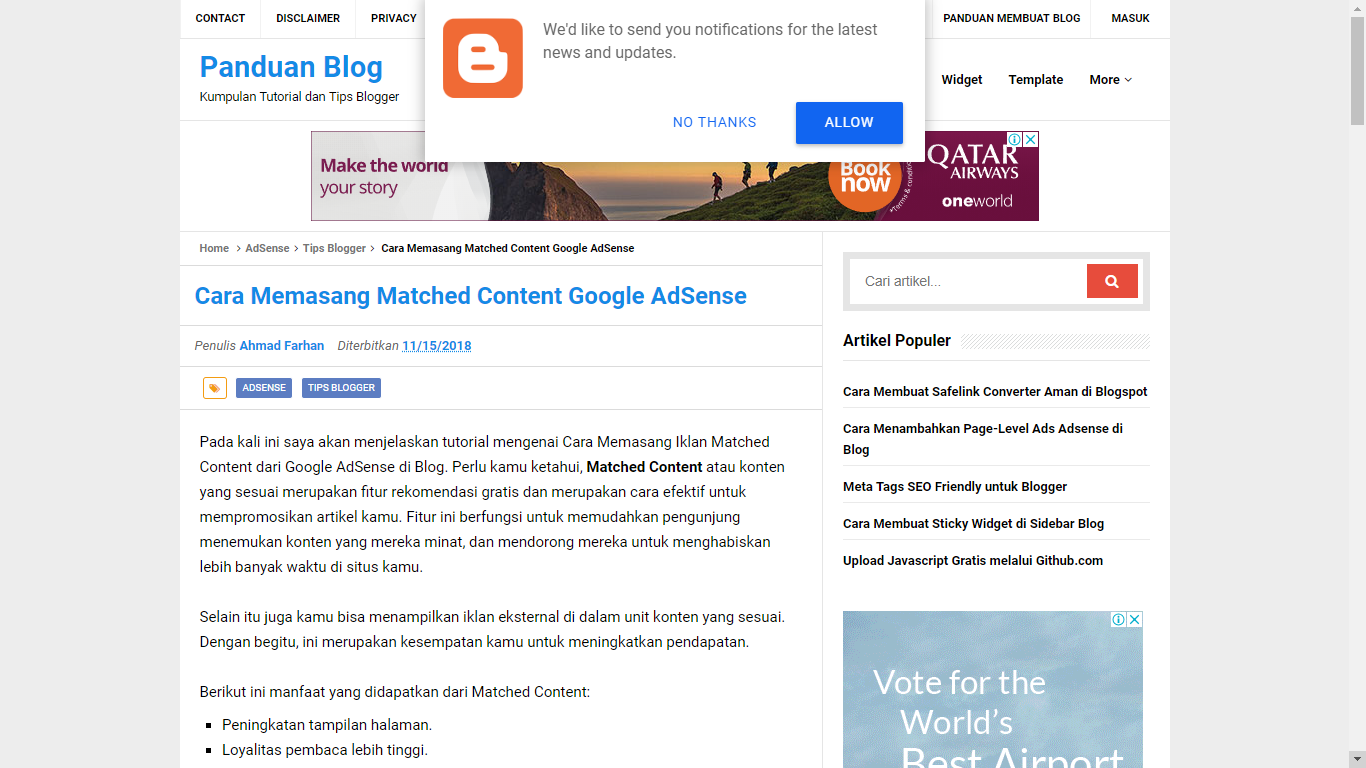 Cara Membuat Web Push Notification Panduan Blog