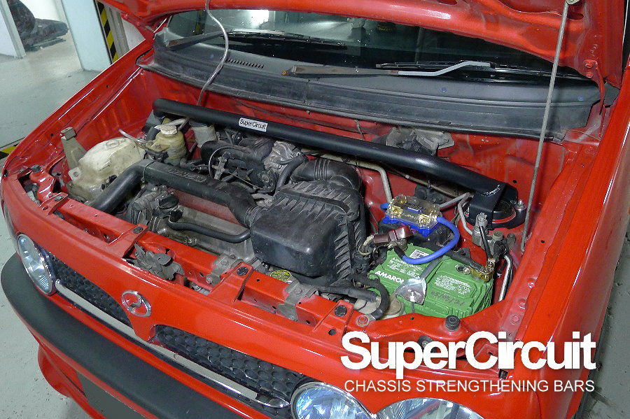 SUPERCIRCUIT CHASSIS STRENGTHENING BARS: Perodua Kenari Front Strut Bar
