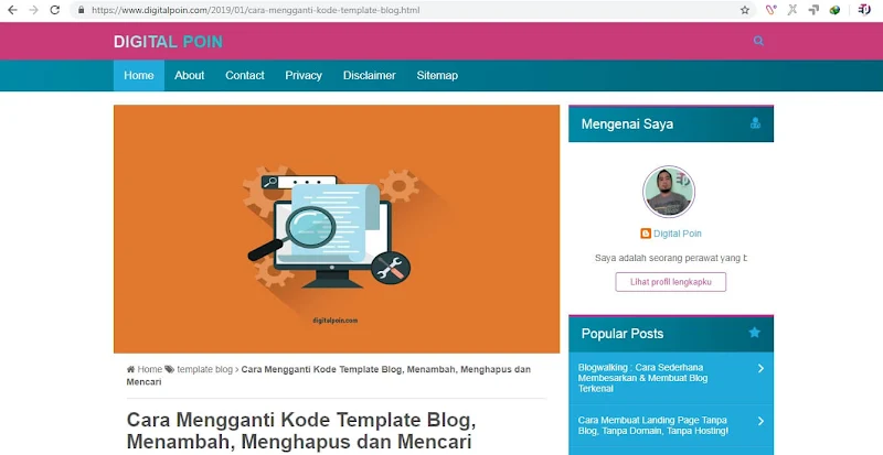 Begini Cara Mengetahui Kode Template Blog Secara Detail & Lengkap ...