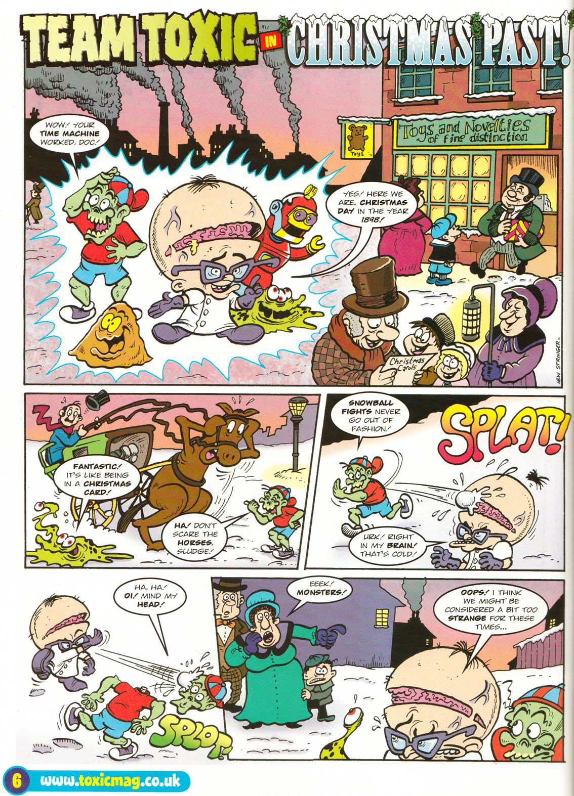 Lew Stringer Comics: Festive Flashback: TEAM TOXIC (2008)