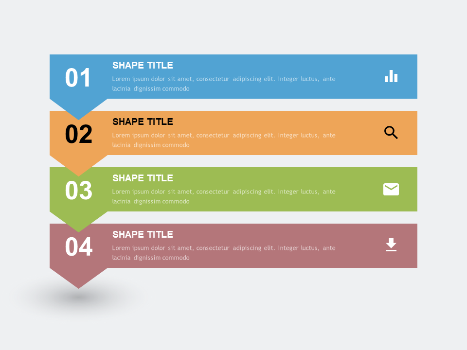 Vertical List Step PowerPoint Templates - PowerPoint Free