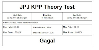 Ujian JPJ KPP01 Online Theory Test (Tips Lulus Ujian Lesen KPP01)