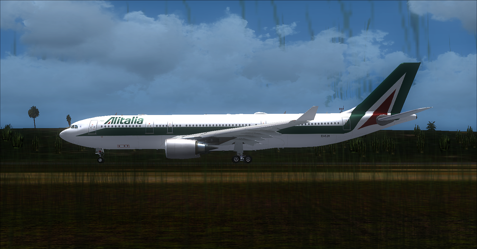 [FS2004/FSX] Alitalia Airbus A330 EI-EJH SMS/Overland
