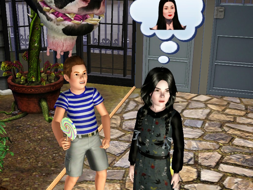Sims and Just Stuff: Wednesday and Pugsley Addams (Sims 3) by squarepeg56