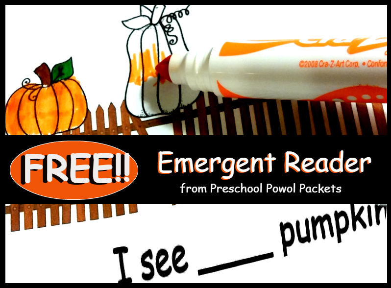 {FREE} Easy Emergent Reader: Counting Pumpkins | Preschool Powol Packets
