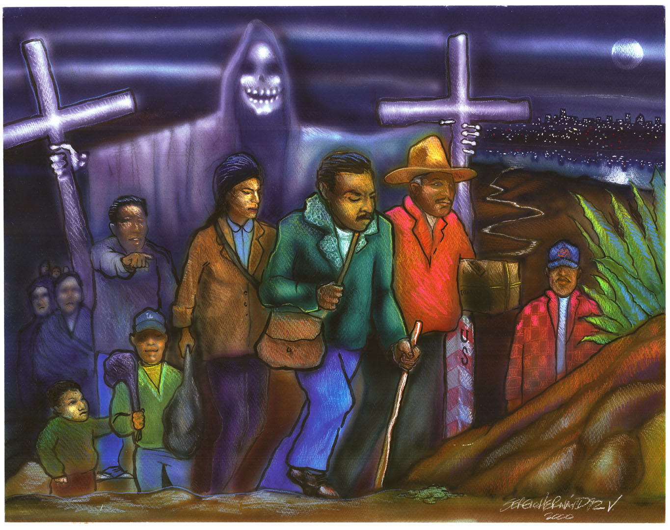 Latinowood: Sergio Hernandez’ Art: Mixing Mexican-American Metaphors