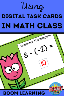 Using Digital Task Cards in Math Class - Boom Learning! | Teaching High ...