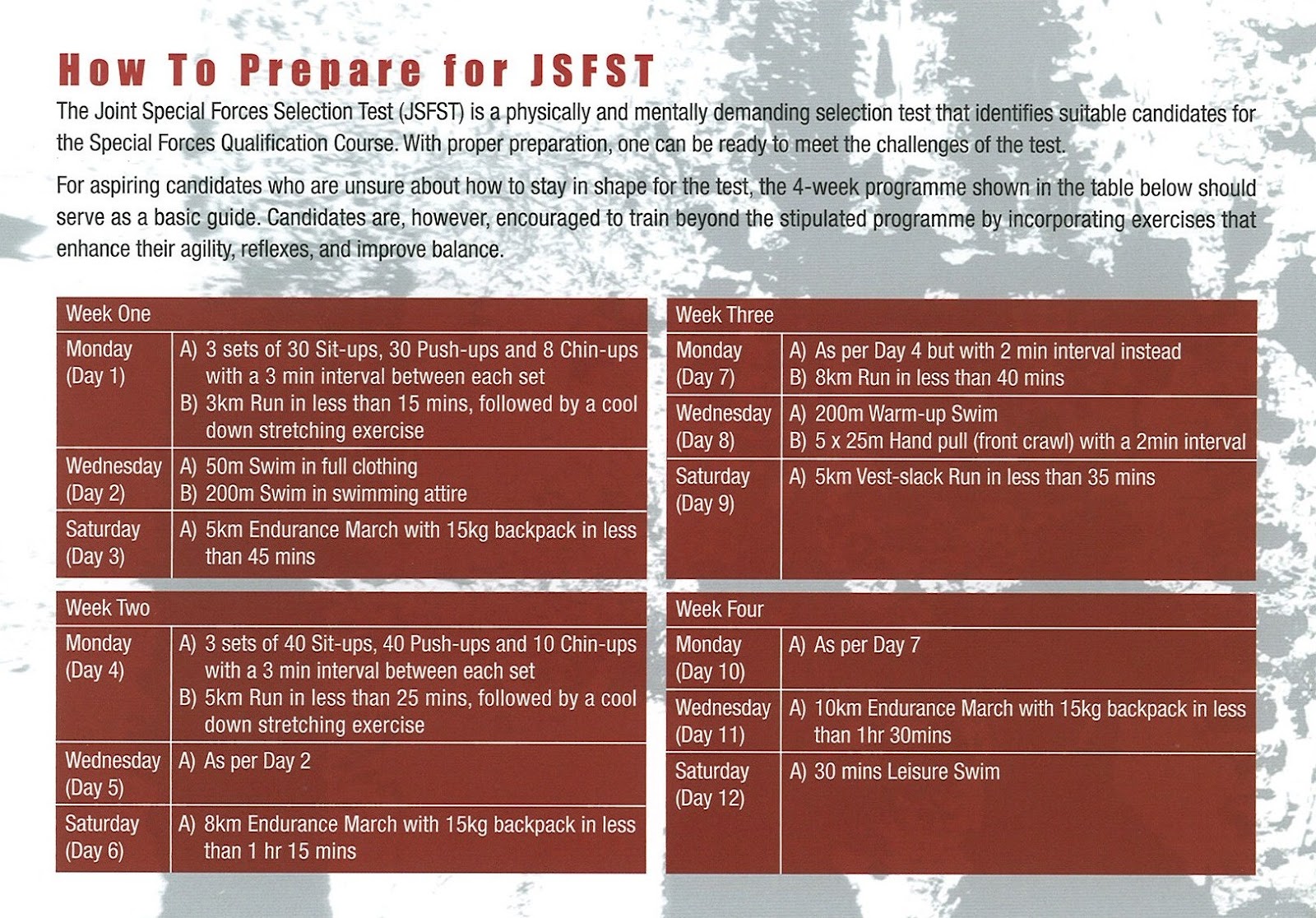 Senang Diri: Singapore Armed Forces (SAF) Special Forces physical ...