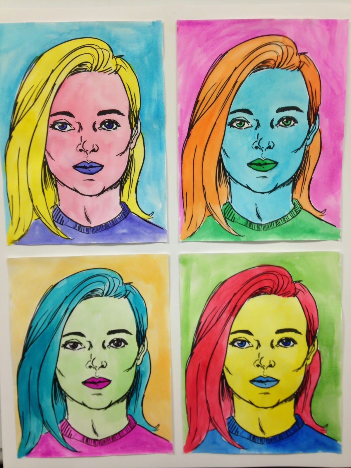 The Art Room: Andy Warhol Watercolor Portraits (PK-5)