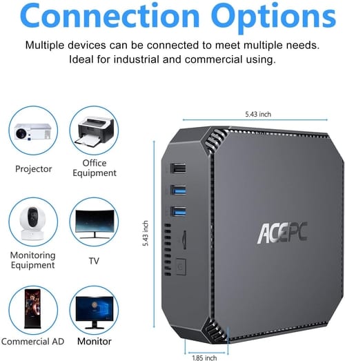 Review ACEPC AK2 8GB DDR3 Mini PC Windows 10 Pro