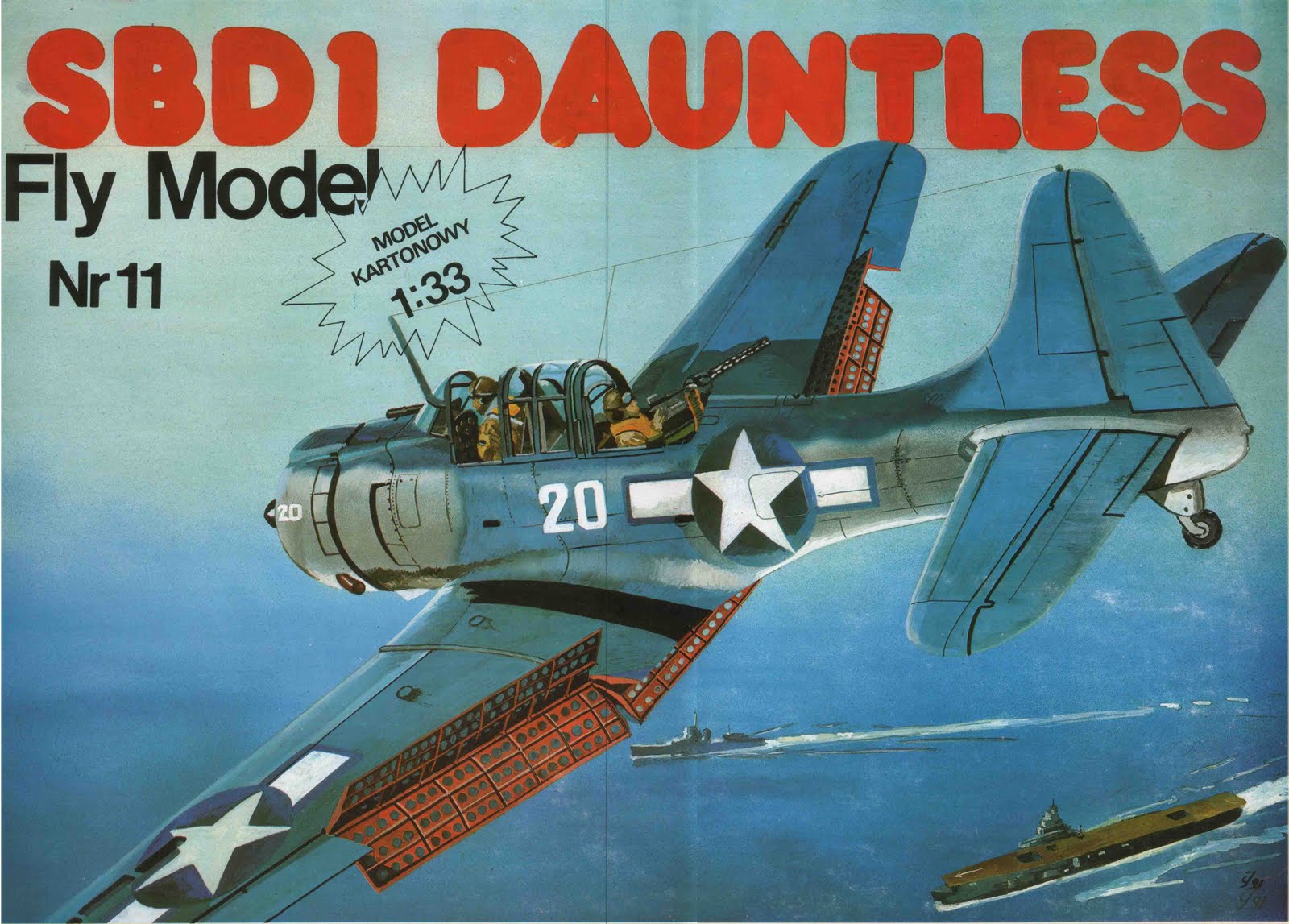 Plane Papercraft: SBD1 Dauntless