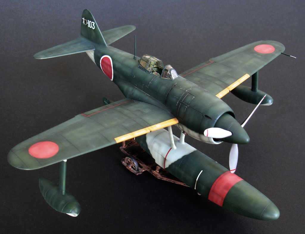 Aviation of Japan 日本の航空史: Alex's 1/48th N1K1 Kyofu Floatplane Fighter