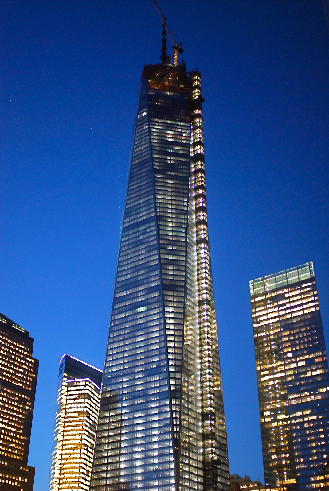 One World Trade Center Spire Night
