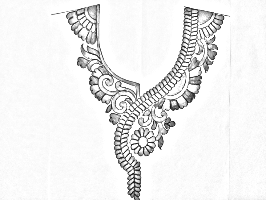 Neck Designs Pencil Drawings - pencildrawing2019