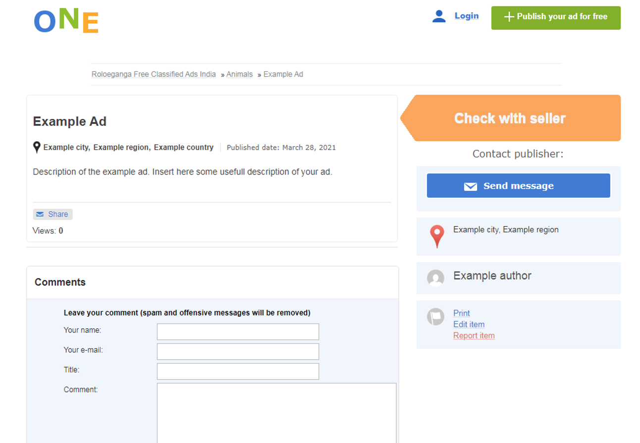 Responsive One theme Theme OLX updated to 2022 Offer $10