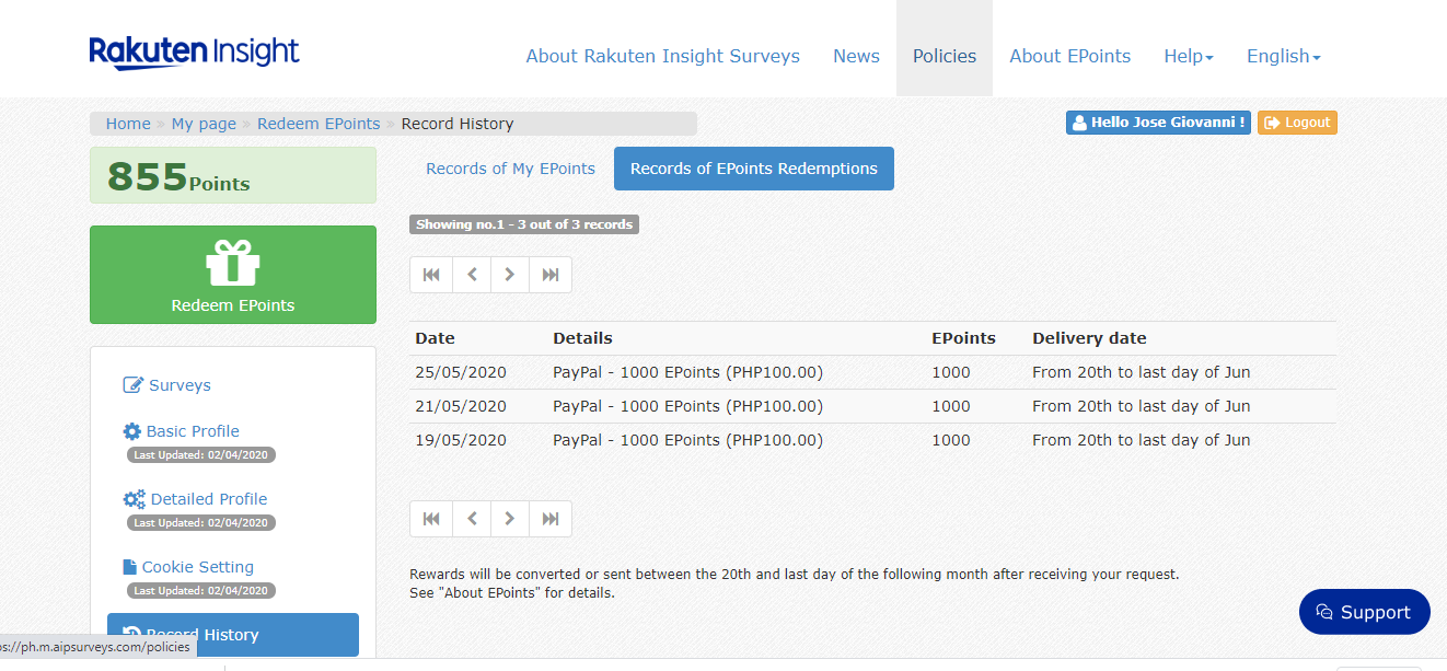 Paid Online Survey: Rakuten Insight Surveys