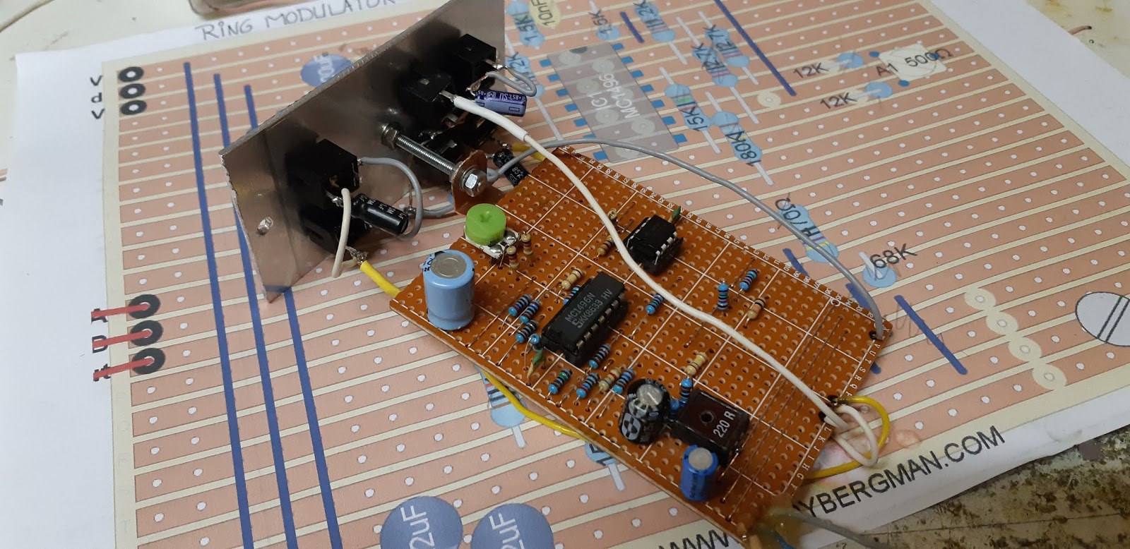 Eddy Bergman.com: Synthesizer Build part-22: RING MODULATOR (Yusynth ...