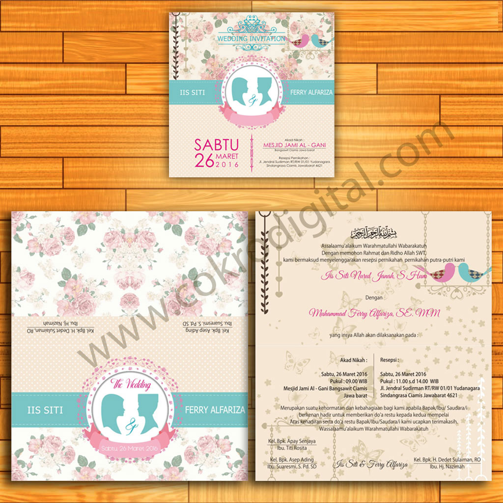 Undangan Vintage - Cokro Digital Printing