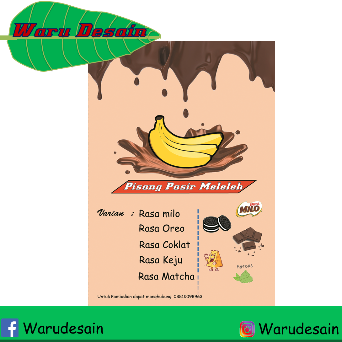 Desain poster Pisang pasir--WaruDesain