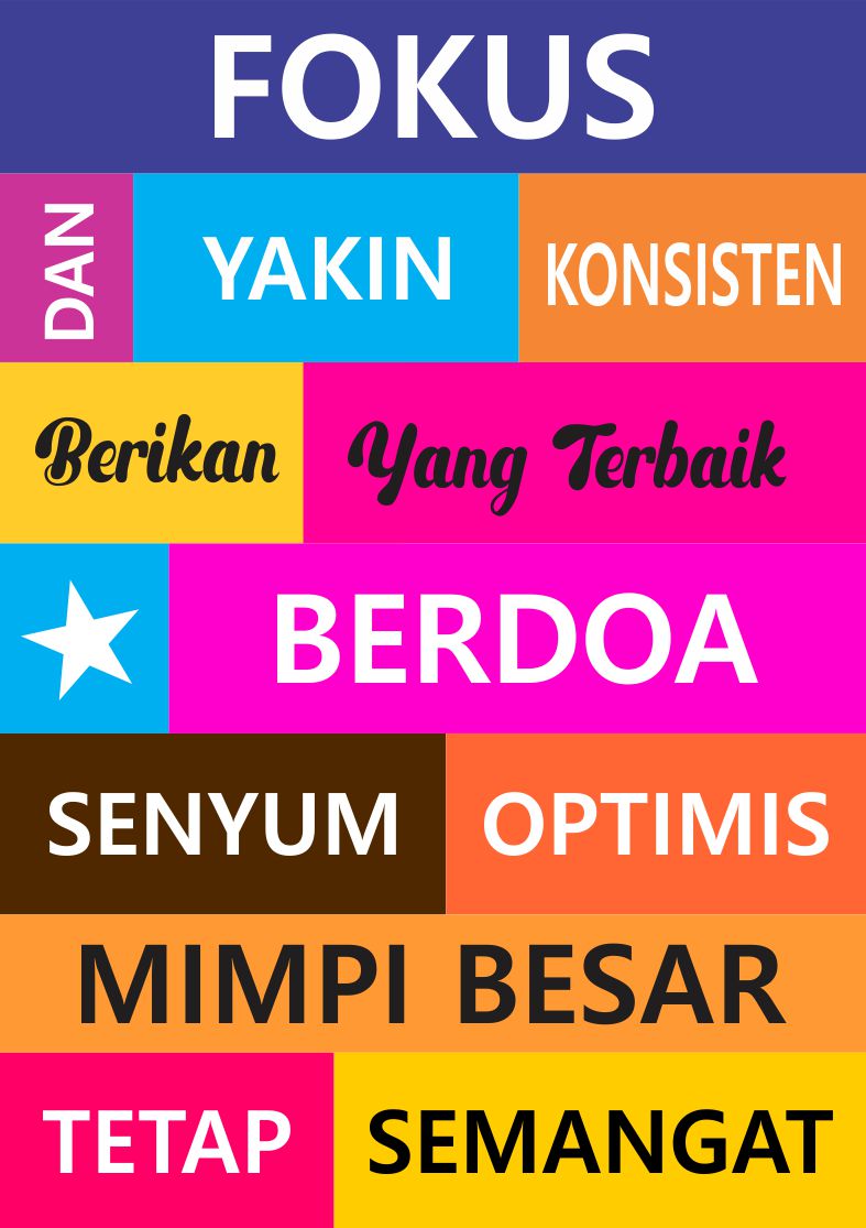 Free Download 5 Desain Poster Motivasi Format CorelDraw - TUTORiduan.com