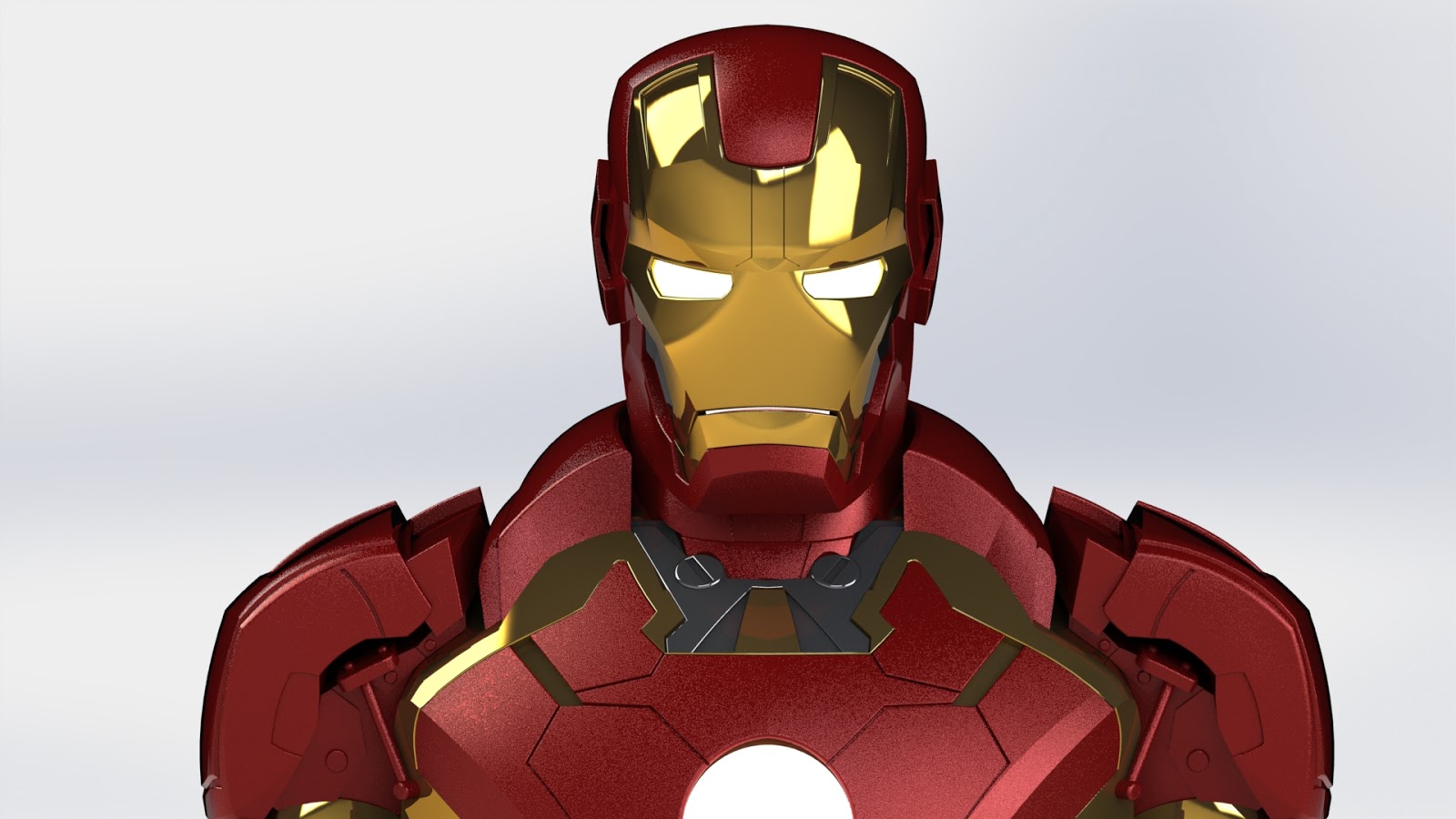 Iron Man || 3D printing || Download free cad models #5054