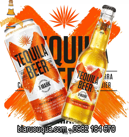 Bia chai X-Mark Tequila Beer 5.9% thùng 24 chai 330ml