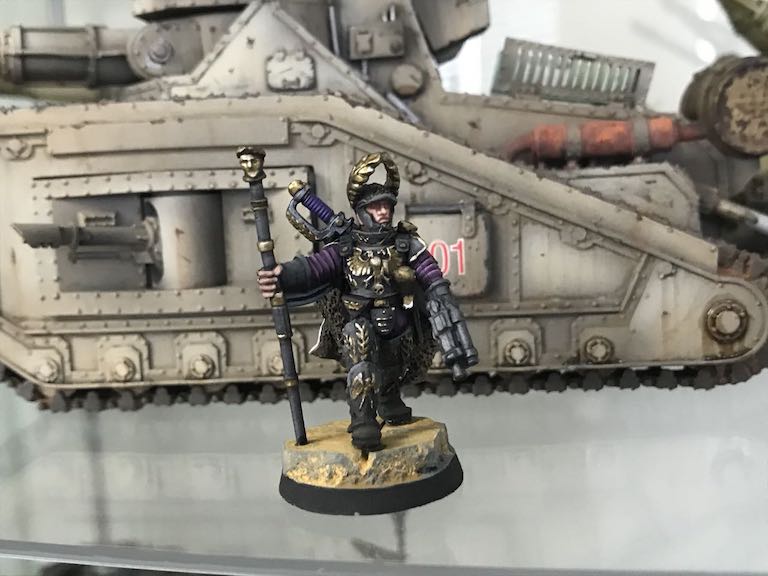40k Hobby Blog: Lord Solar Macharius In Front of a Macharius