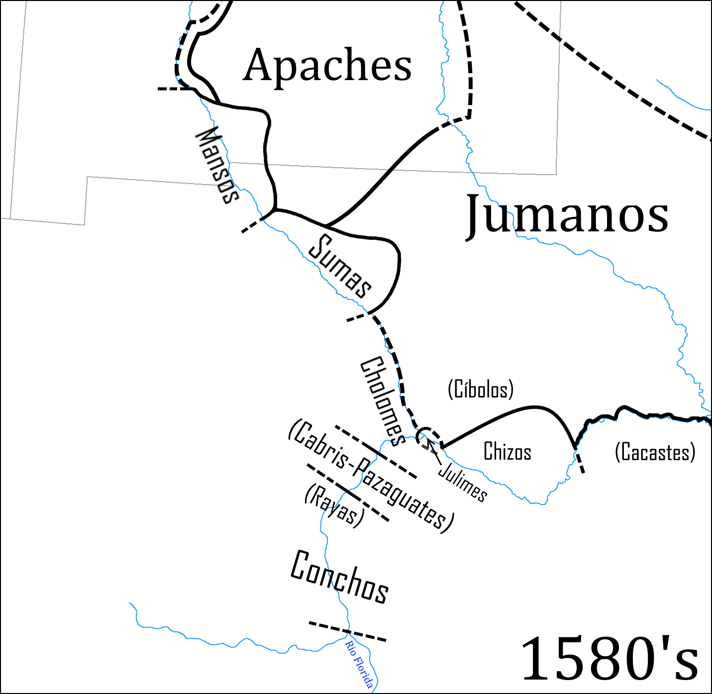 Gesta Septentrionalis: The Jumanos' Western Border, ca. 1580